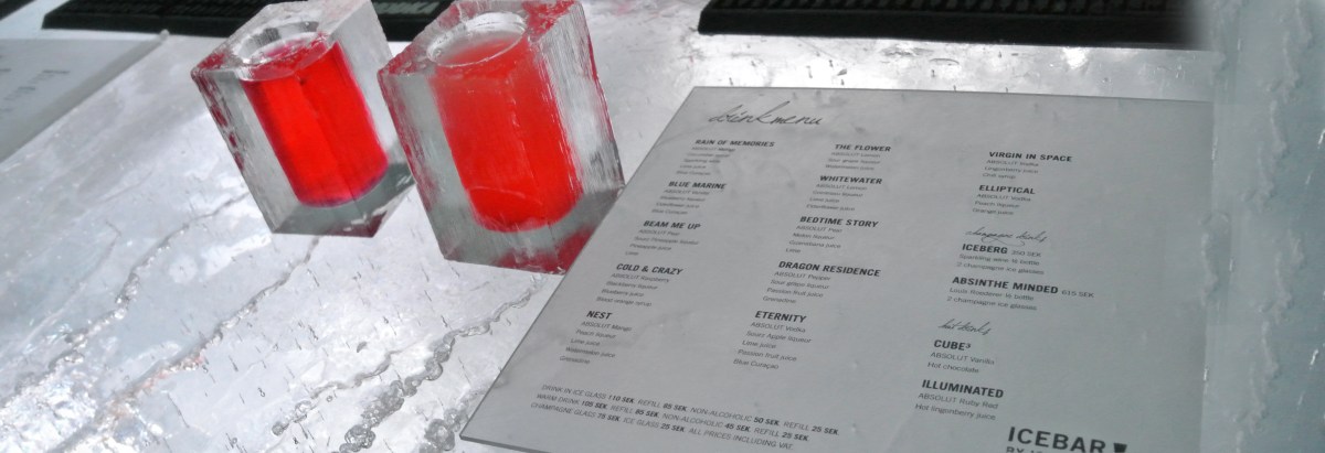 | Drink Vodka in an Ice BarEmma's Bucket List